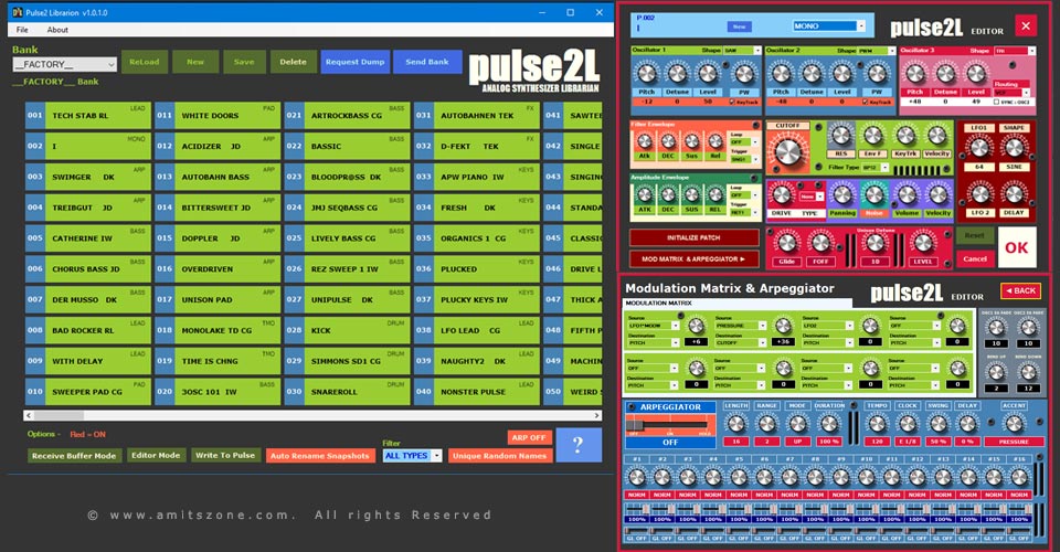 Pulse 2 Librarian :Waldorf Pulse 2 Editor, Patch Manager and Librarian ...